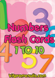 Numbers Flash Card | One To Ten Numbers Flash Card Suitable For ...