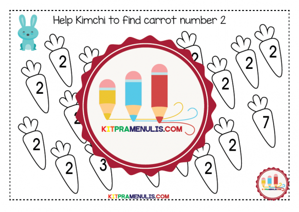 Preschool Mini Worksheet | I Know Number 1 To 10 Theme Rabbit And Carrot